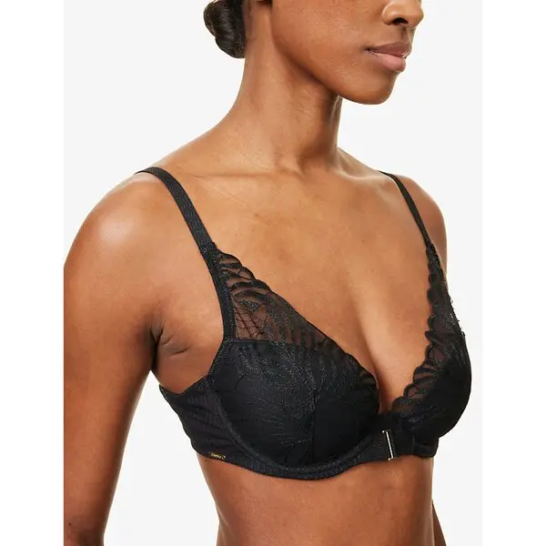 Chantelle Legend Underwire Plunge Stretch-wovent-shirt Bra