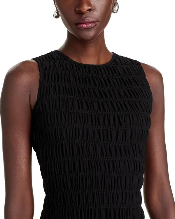 Michael Kors Smocked Tank Maxi Dress - Black