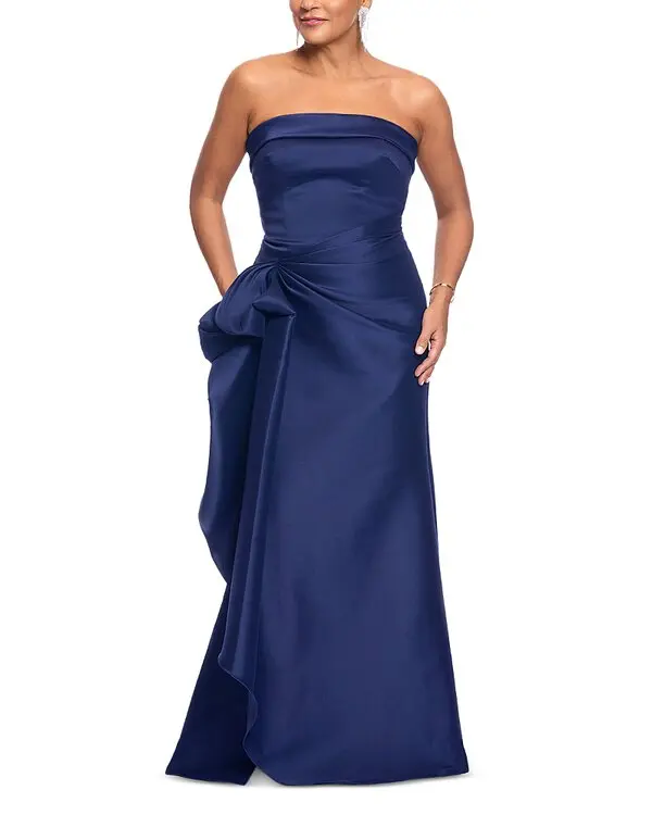 Aqua Draped Gown