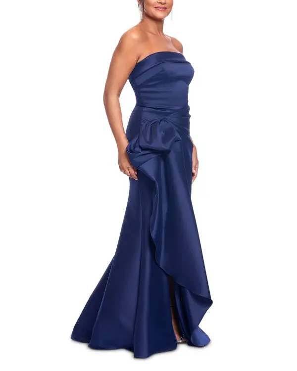 Aqua Draped Gown