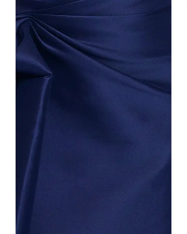 Aqua Draped Gown
