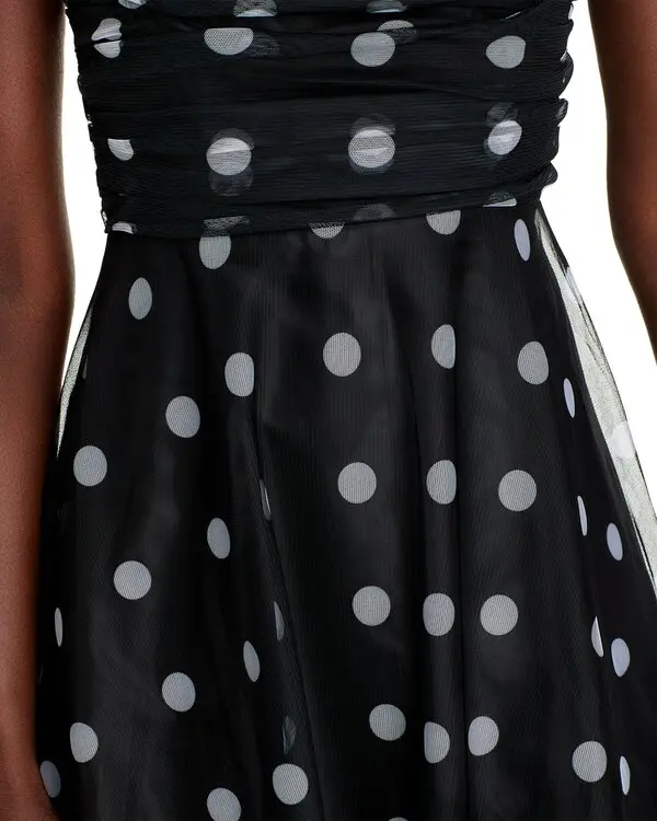 Eliza J Ruched Bodice Gown - Black