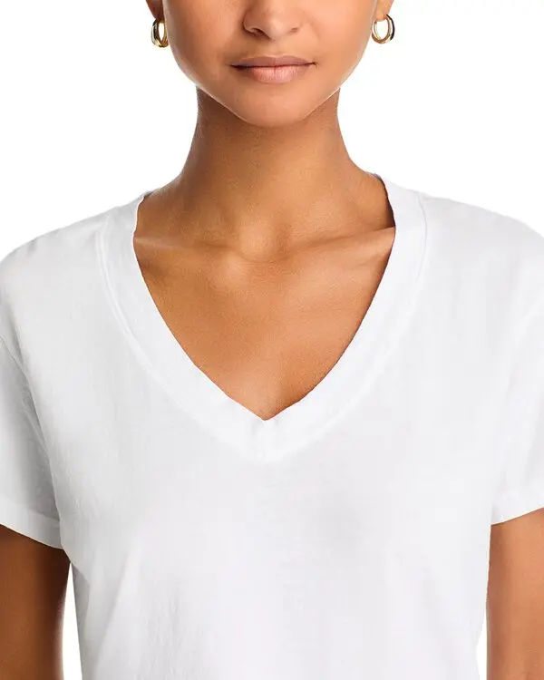 PERFECTWHITETEE Hendrix V-neck Tee - White