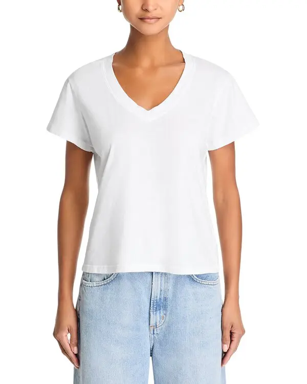 PERFECTWHITETEE Hendrix V-neck Tee - White
