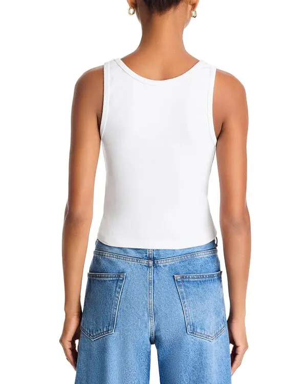 PERFECTWHITETEE Blondie Rib Knit Tank Top - White