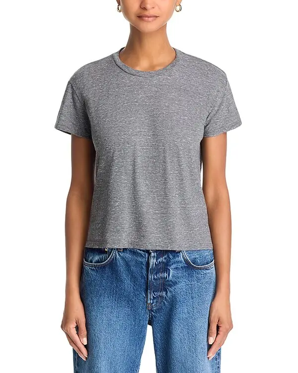 PERFECTWHITETEE Harley Boxy Tee - Heather Grey