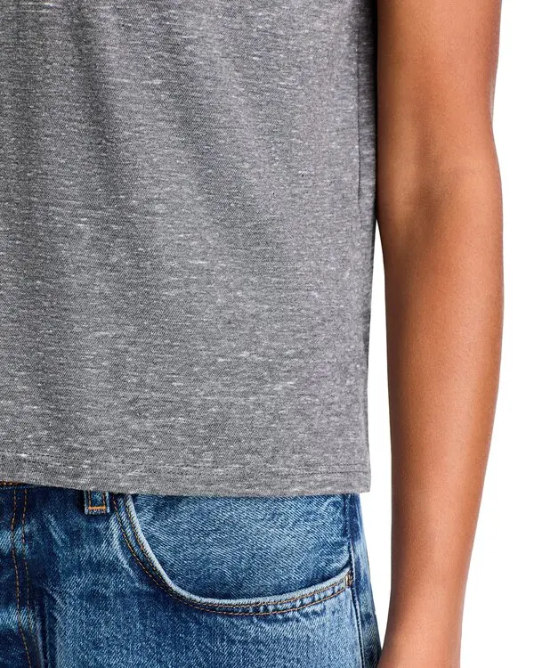 PERFECTWHITETEE Harley Boxy Tee - Heather Grey