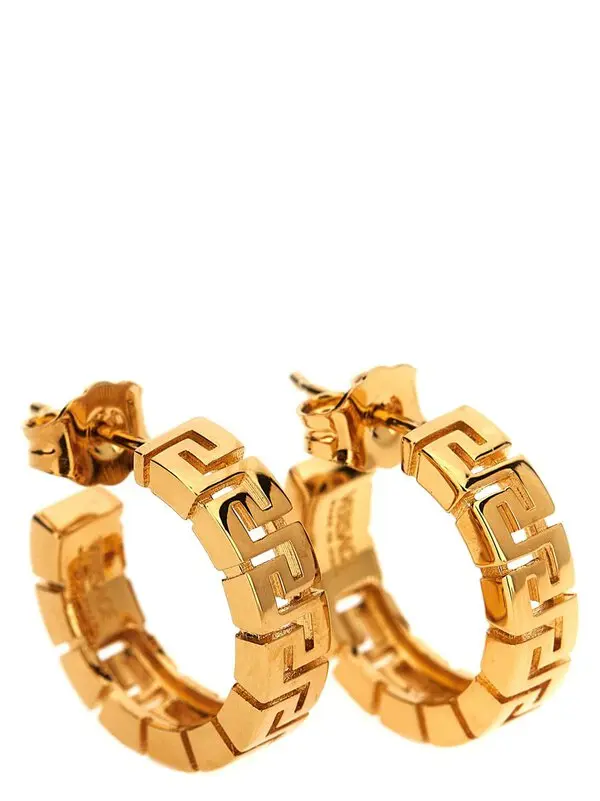 Versace Greca Earrings - Gold