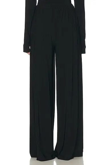 Norma Kamali Pleated Pant - Black