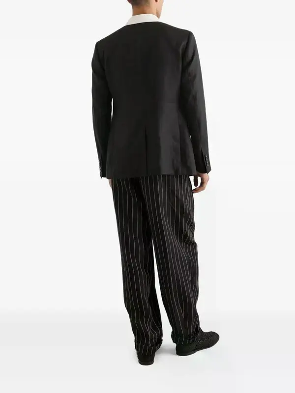 Dolce & Gabbana Striped Tailored Trousers - Black