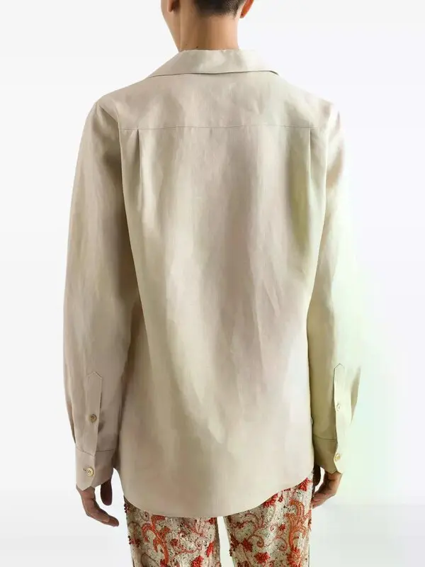 Dolce & Gabbana Peak-lapel Collar Shirt - Brown