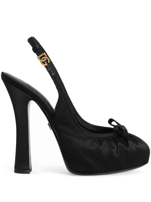 Dolce & Gabbana Satin Pumps - Black