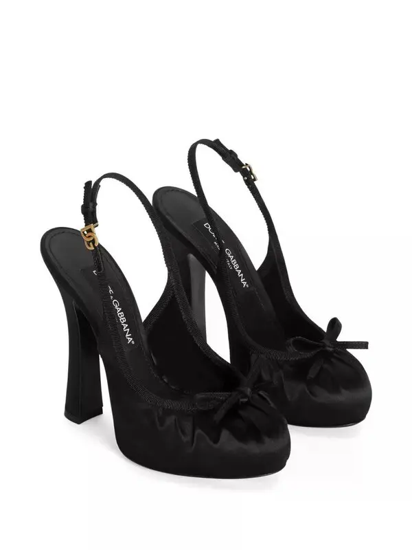 Dolce & Gabbana Satin Pumps - Black