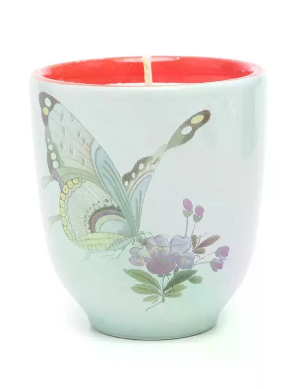 PIERRE-LOUIS MASCIA Butterfly-print Candle - Blue