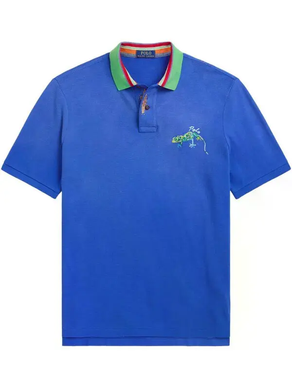 Polo Ralph Lauren Embroidered Polo Shirt - Blue