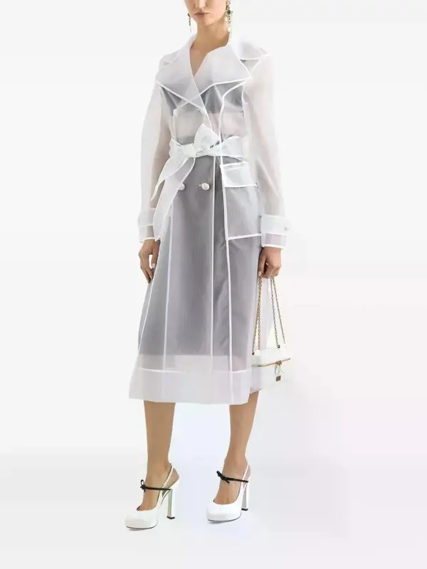 Dolce & Gabbana Double-breasted Trench Coat - White