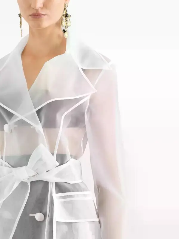 Dolce & Gabbana Double-breasted Trench Coat - White