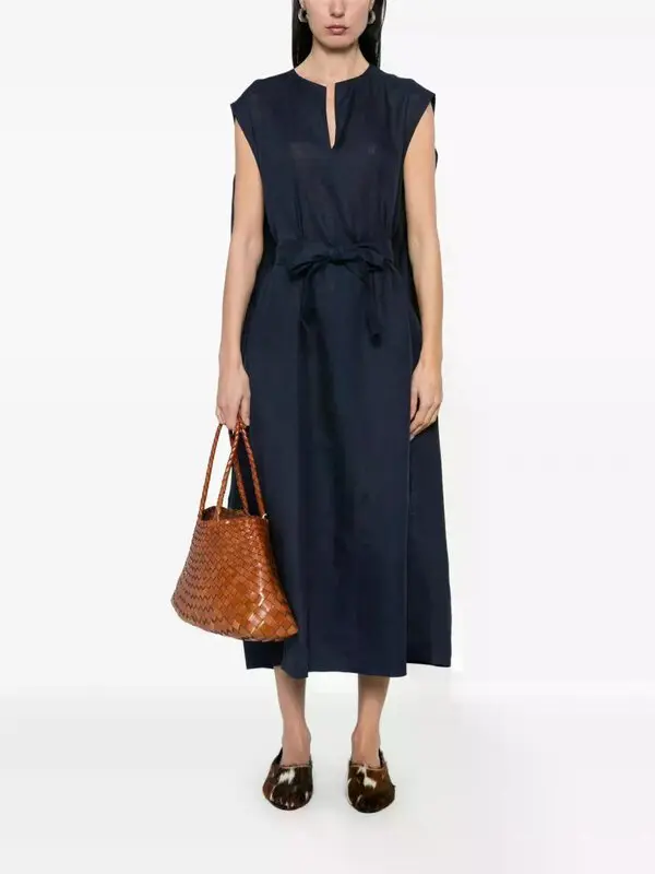 linen checkered dress Few Moda | Chiara Linen Dress