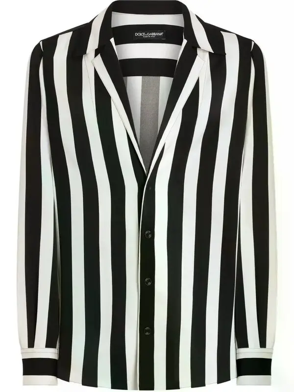 Dolce & Gabbana Striped Shirt - Black