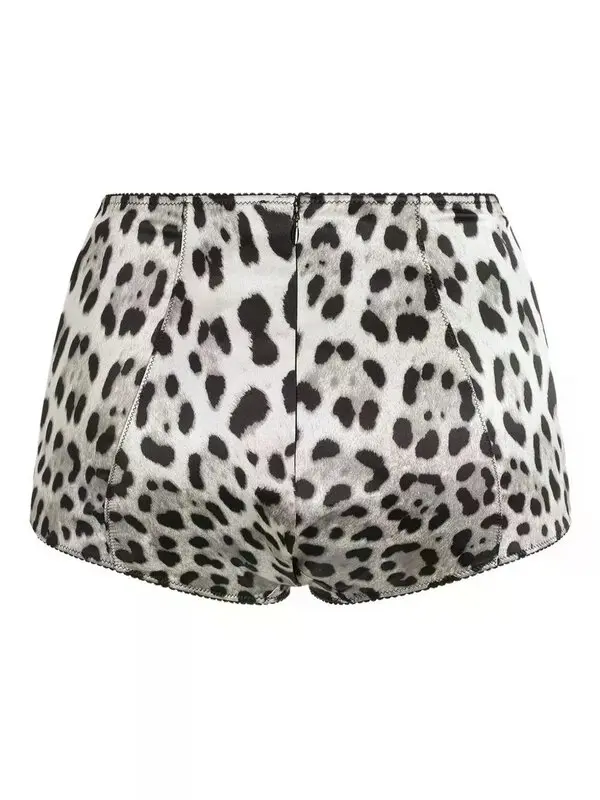 Dolce & Gabbana Leopard-print Culotte Briefs - Grey