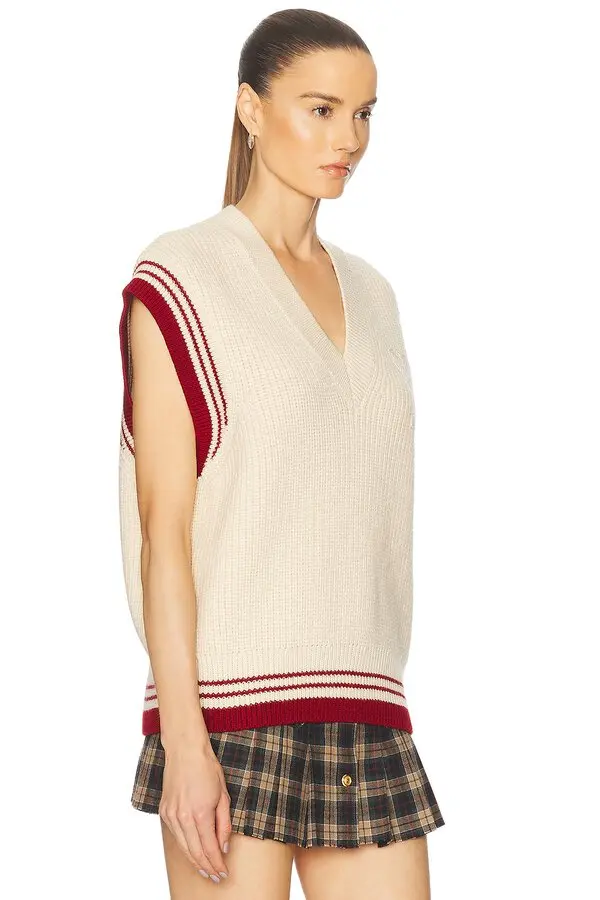 Ami Ribbed Sweater Vest