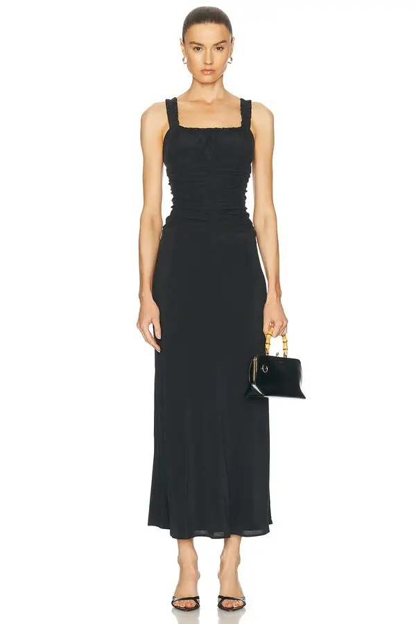 Staud Nic Silk Maxi Dress