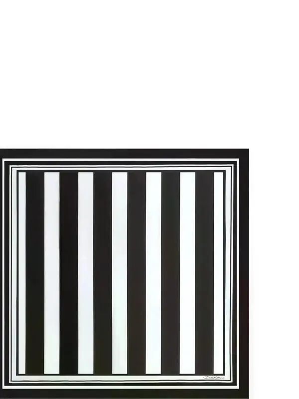 Dolce & Gabbana Striped Scarf - Black