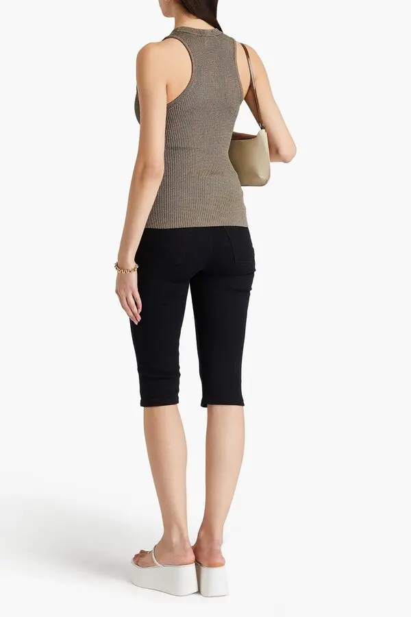 GANNI Ribbed-knit Tank