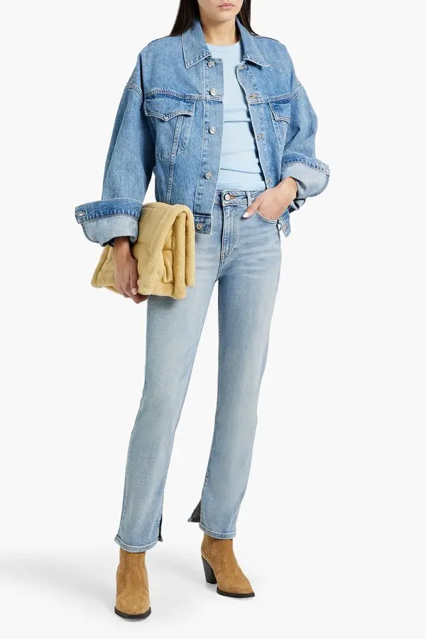 GANNI Mid-rise Straight-leg Jeans