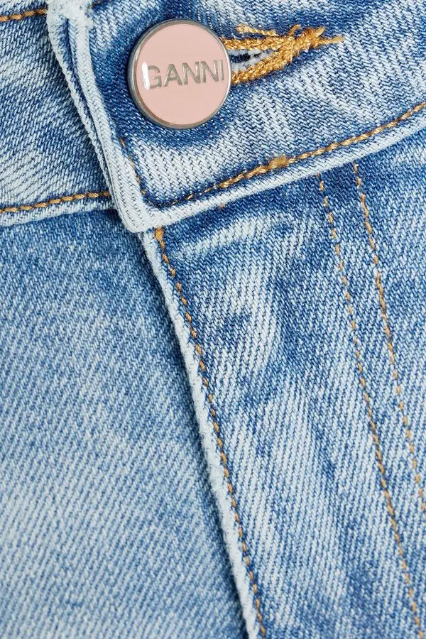 GANNI Mid-rise Straight-leg Jeans