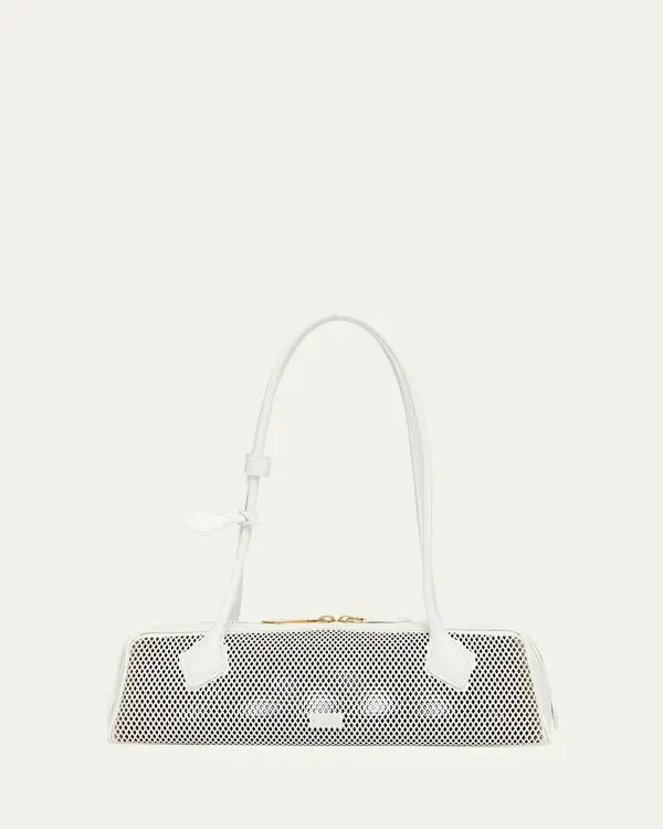Alaïa Le Teckel Medium Shoulder Bag - Blanc Optique