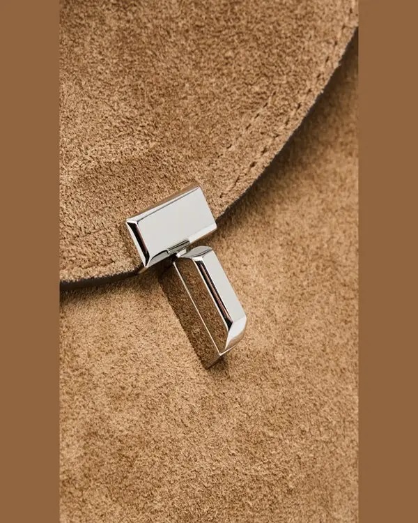 TOTEME T-lock Top-handle Bag - Tobacco