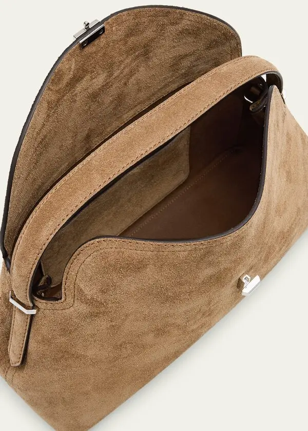 TOTEME T-lock Top-handle Bag - Tobacco