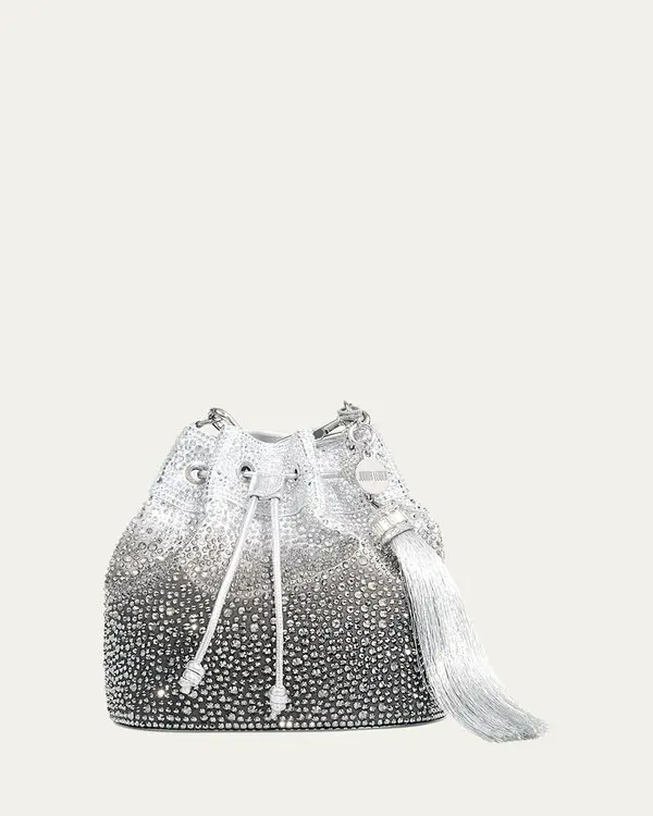 Judith Leiber Piper Gradient Crystal Bucket Bag