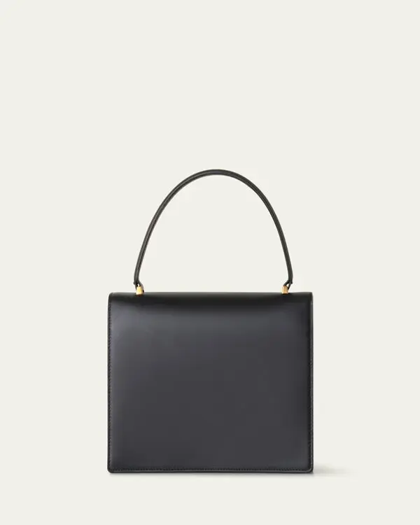 Akris Alice Flap Leather Crossbody Bag - Denim