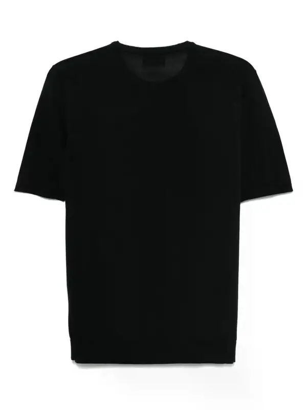 ROBERTO COLLINA Fine-knit T-shirt - Black