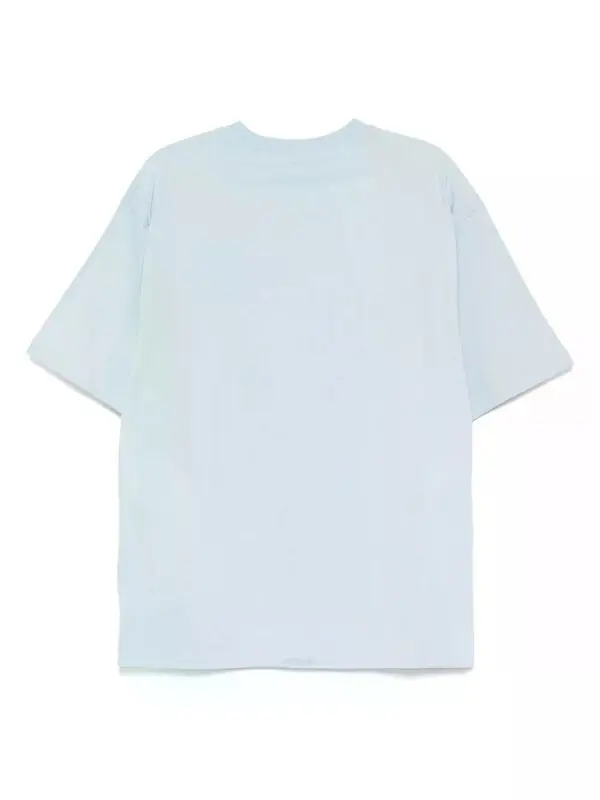 We11Done Sparkle-logo T-shirt - Blue