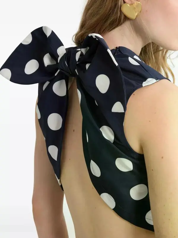 PATOU Scarf Faille Top - Blue