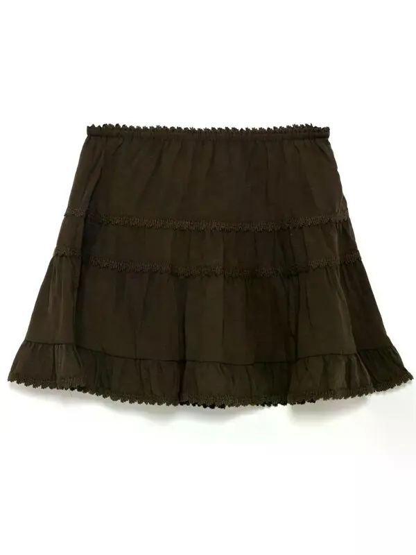 TOUT A COUP Tiered Mini Skirt