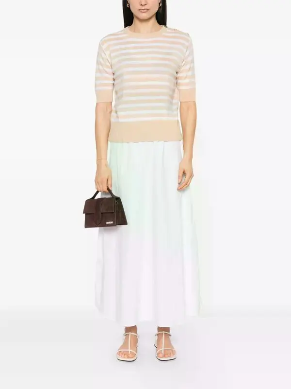 ALLUDE Striped T-shirt