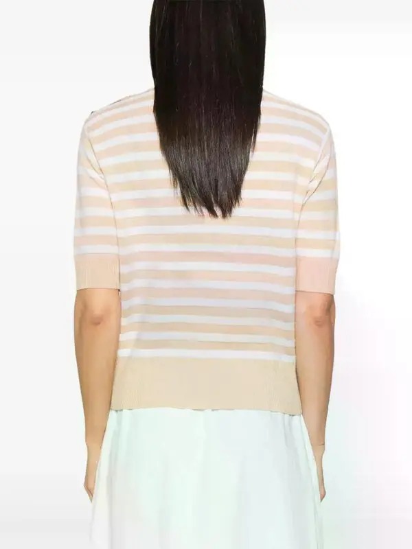 ALLUDE Striped T-shirt
