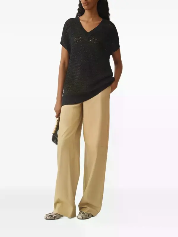 Fabiana Filippi Open-knit T-shirt