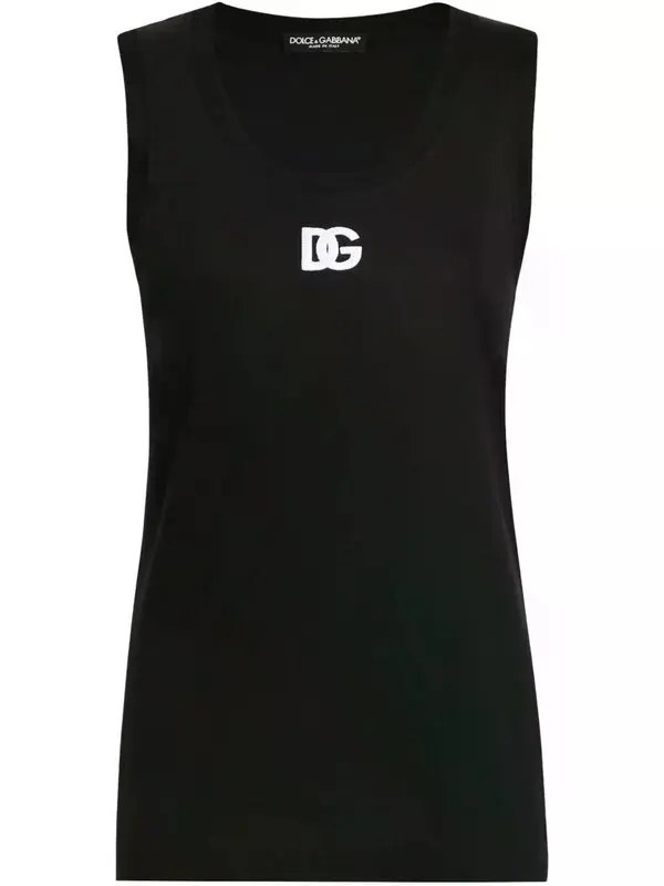 Dolce & Gabbana Logo Tank Top - Black