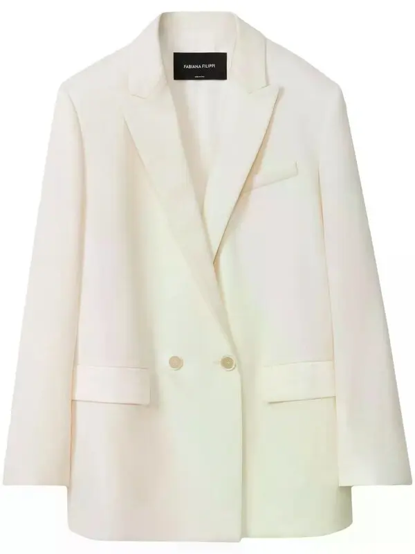 Fabiana Filippi Wool Blazer - White