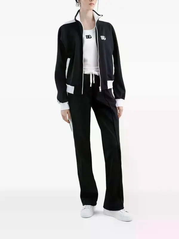 Dolce & Gabbana Logo-embroidered Zip-up Sweatshirt