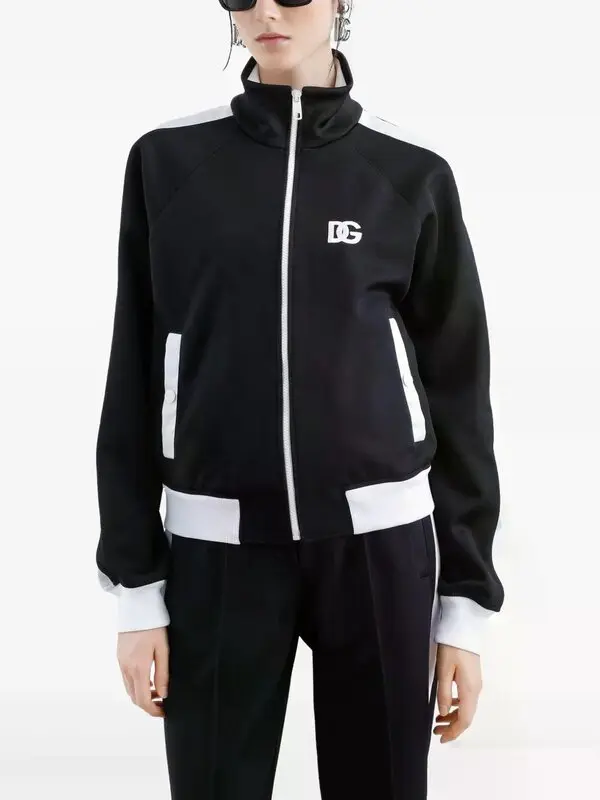 Dolce & Gabbana Logo-embroidered Zip-up Sweatshirt