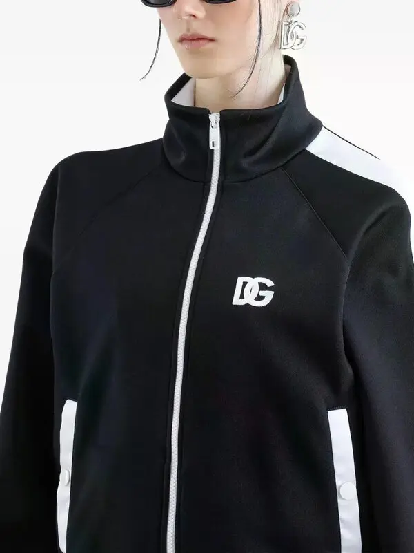 Dolce & Gabbana Logo-embroidered Zip-up Sweatshirt