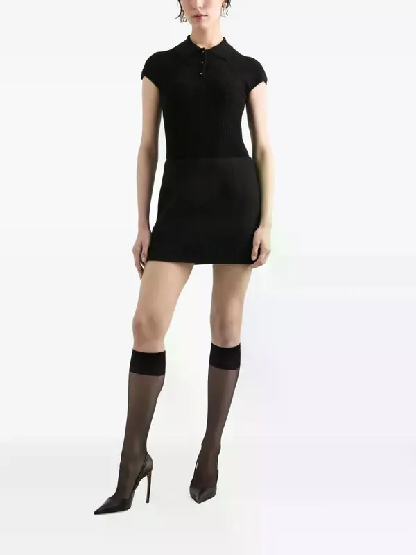 Dolce & Gabbana Ribbed Polo Top