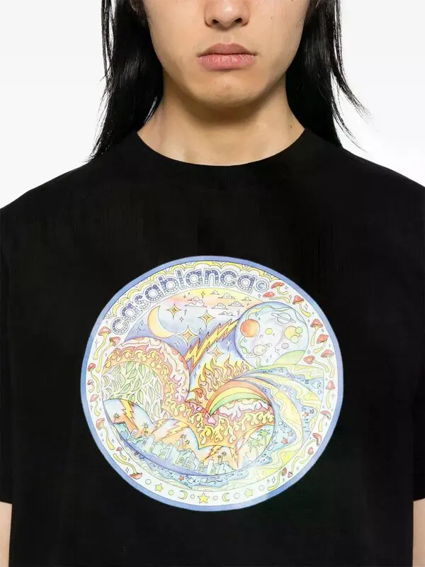 Casablanca The Four Elements T-shirt - Black