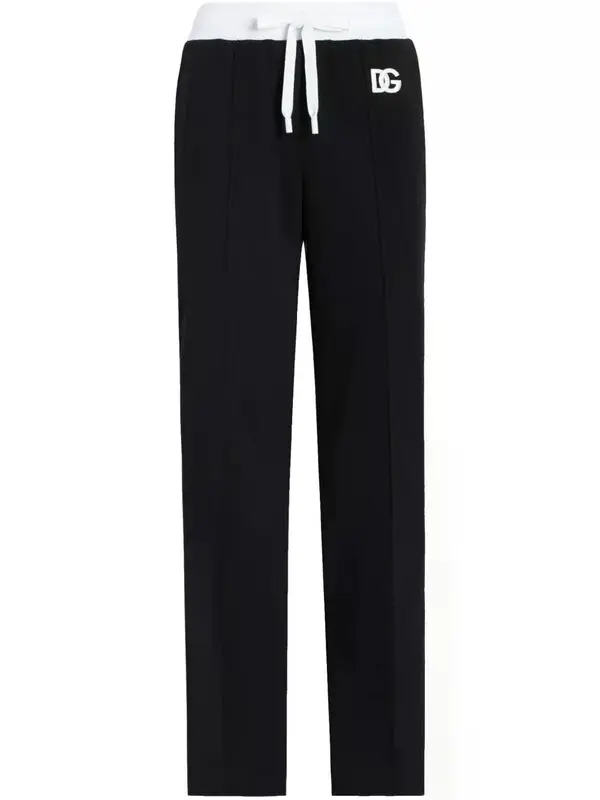 Dolce & Gabbana Logo-embroidered Track Pants - Black